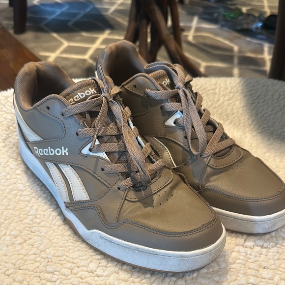 Reebok | Shoes | Reebok Galaxy Brown And White Lowtop Sneakers | Poshmark